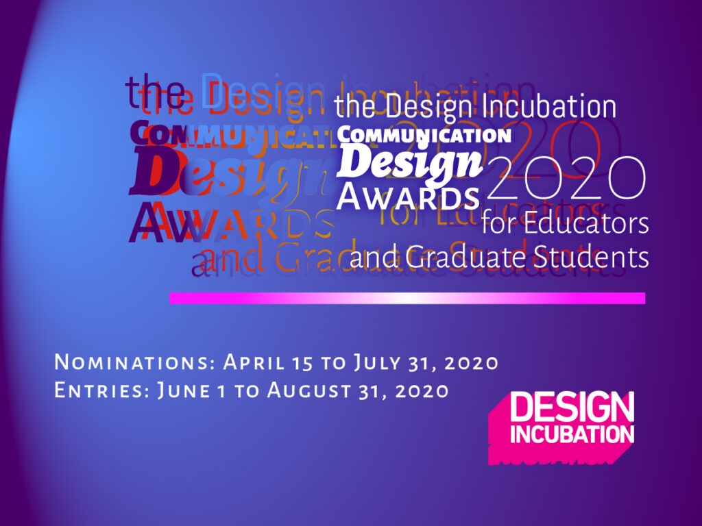 The 2020 Design Incubation Communication Design Awards – Design Incubation