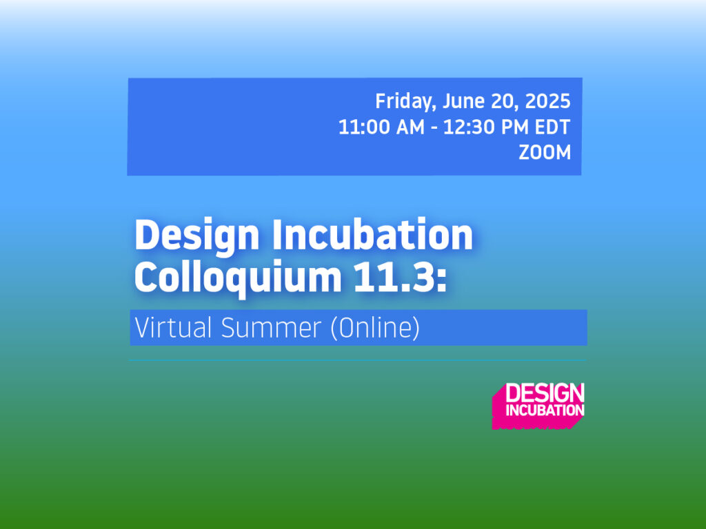 Design Incubation – Research in Communication Design
